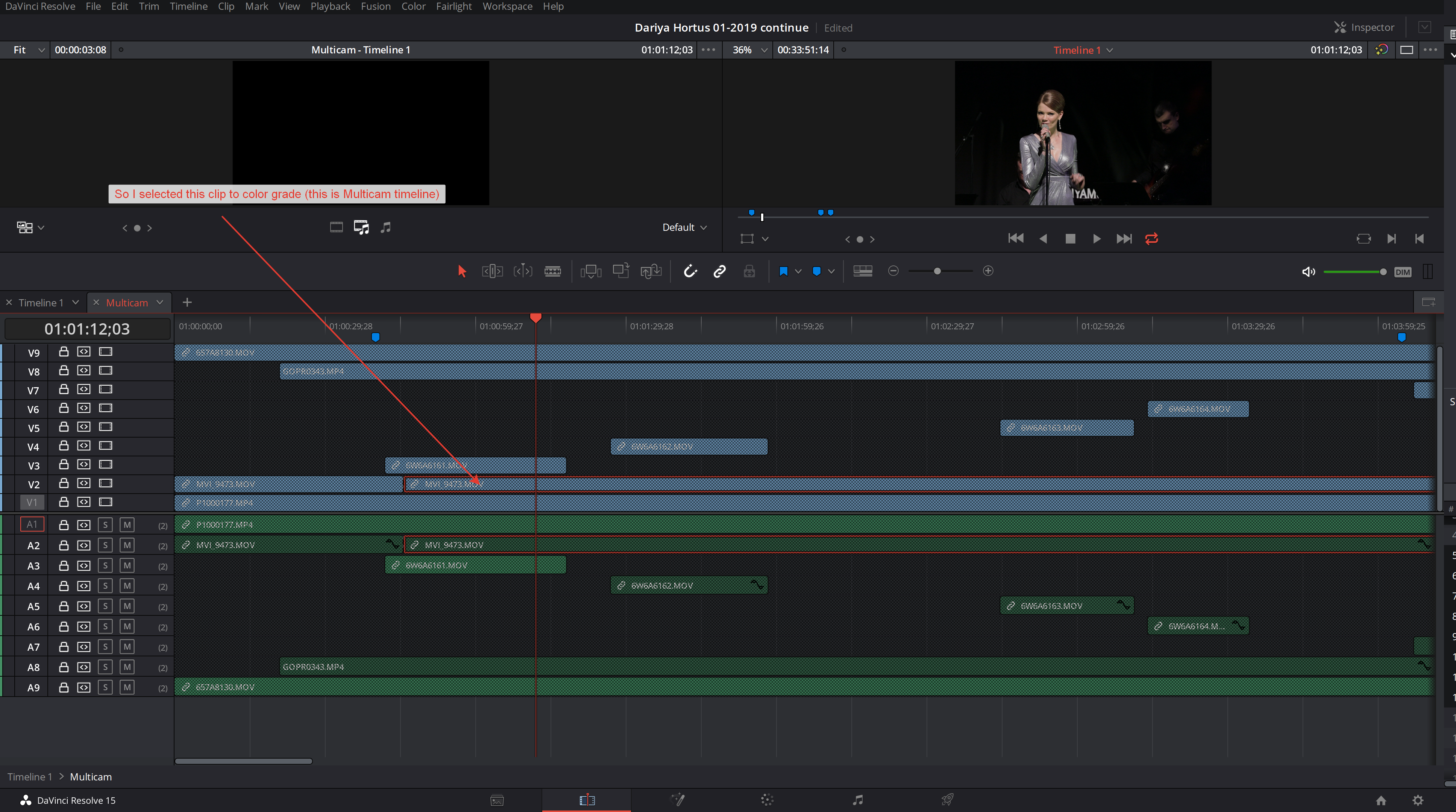 Blackmagic Forum • View topic - Color grading for individual clips in Multicam timeline